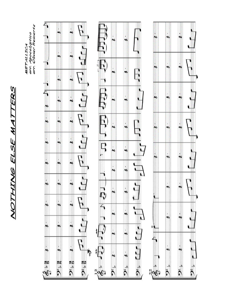 Nothing Else Matters | PDF