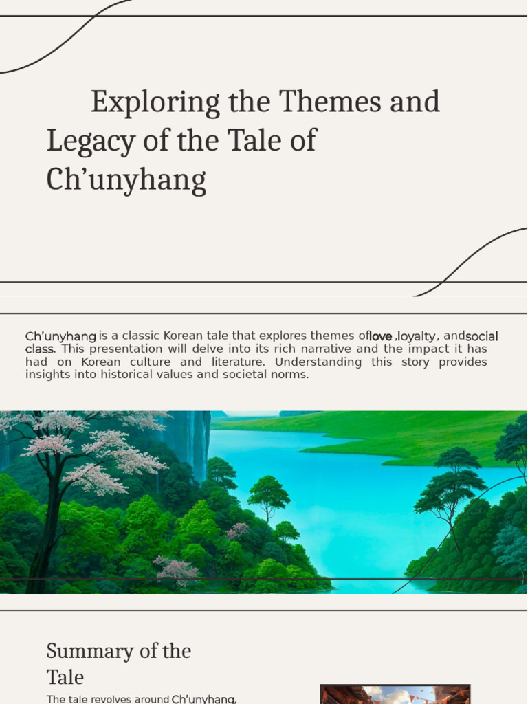 Slidesgo Exploring The Themes and Legacy of The Tale of Chunyhang ...