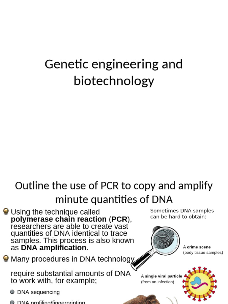 Genetic engineering and biotechnology | PDF | Gel Electrophoresis ...