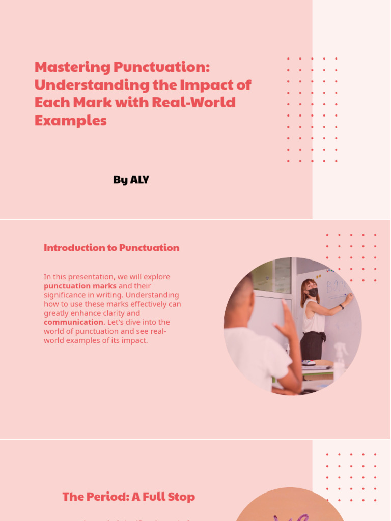 Slidesgo Mastering Punctuation Understanding The Impact of Each Mark ...