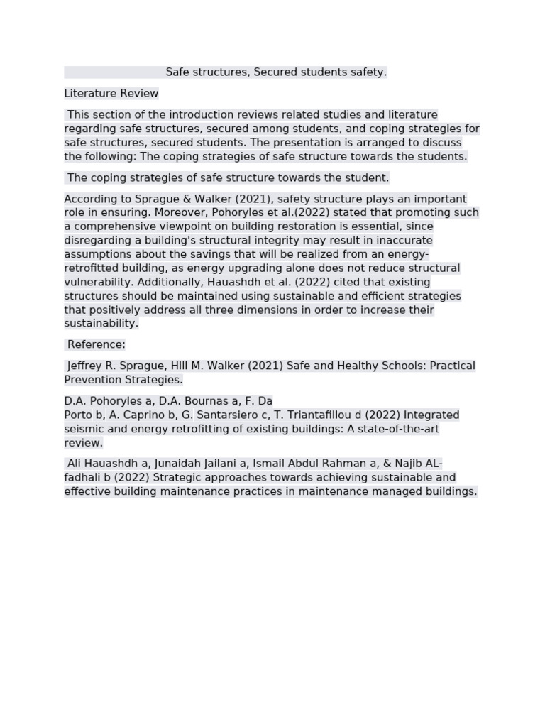 Safe Structures by Rocha | PDF