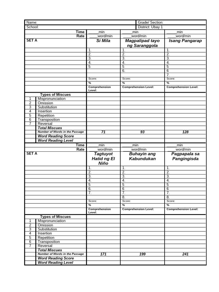 Pre-Test-Form-3A-Filipino- | PDF | Reading (Process) | Learning Methods