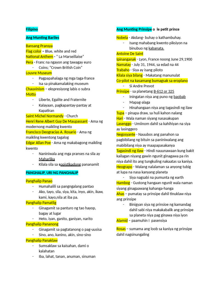 Filipino | PDF