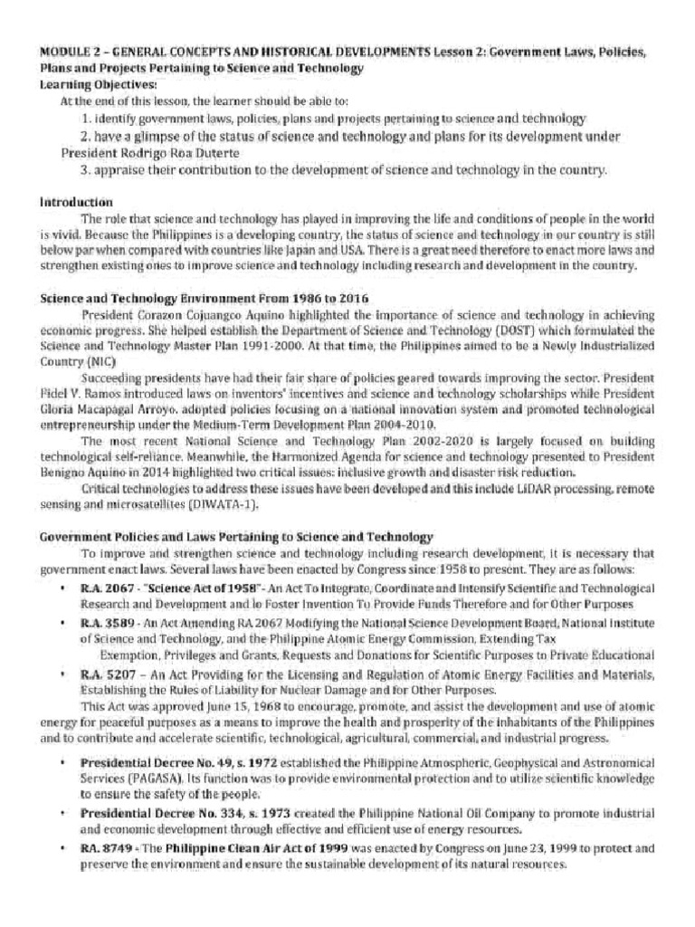 Special Lesson - STS | PDF