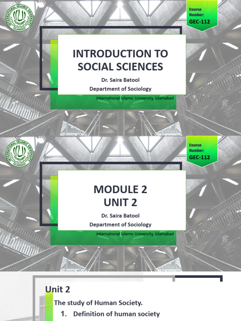 Module 2 Unit 2 Recording Material | PDF | Society | Sociology