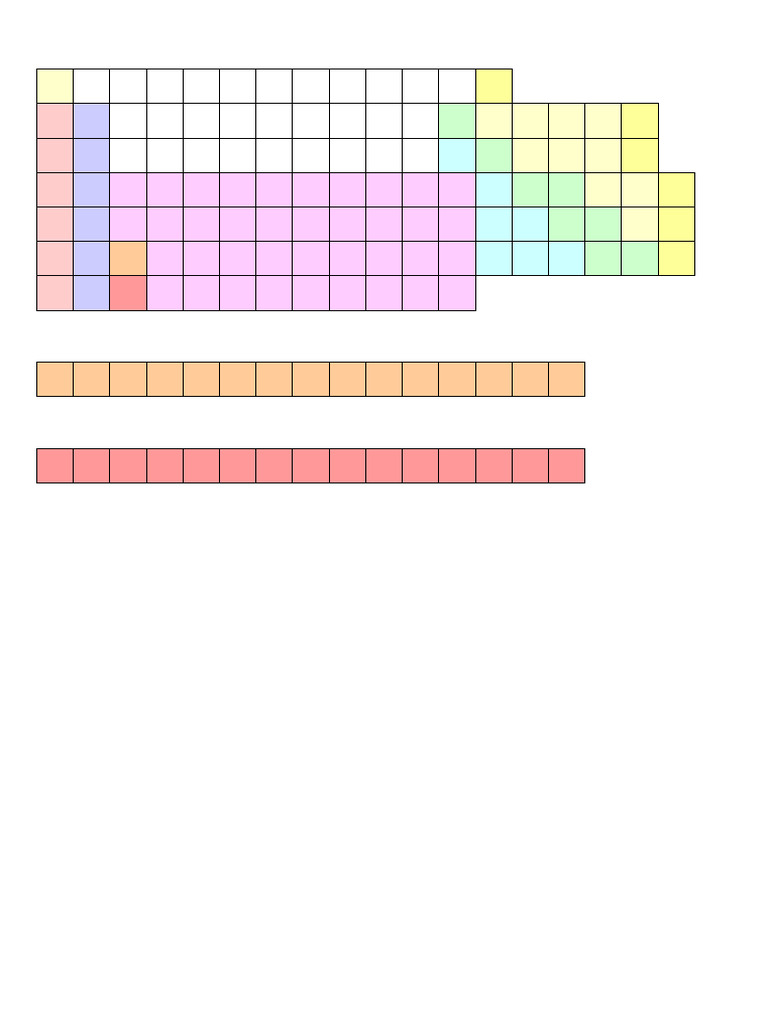 Periodic Table Colored Style Pdf 1239