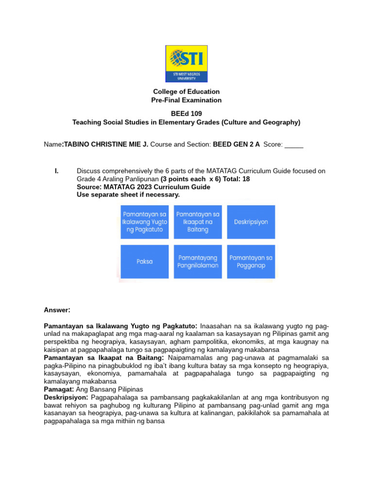 Social Studies Semi Final Exam | PDF