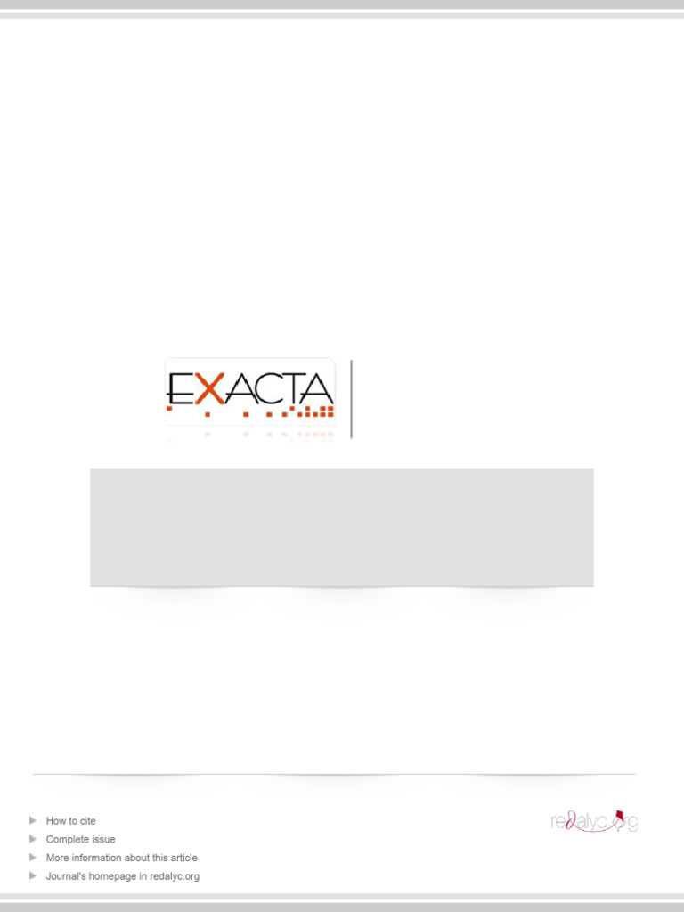 Exacta 1678-5428: Issn: Exacta@ | PDF | Game Theory | Proprietary Software