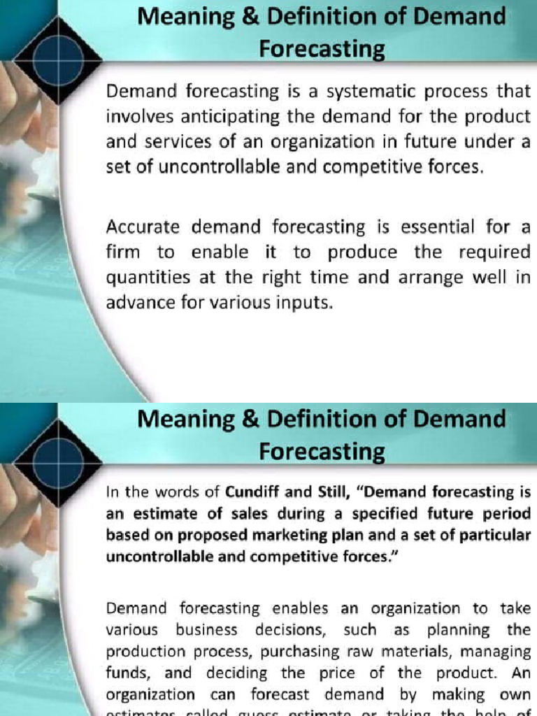 Demand Forecasting | PDF