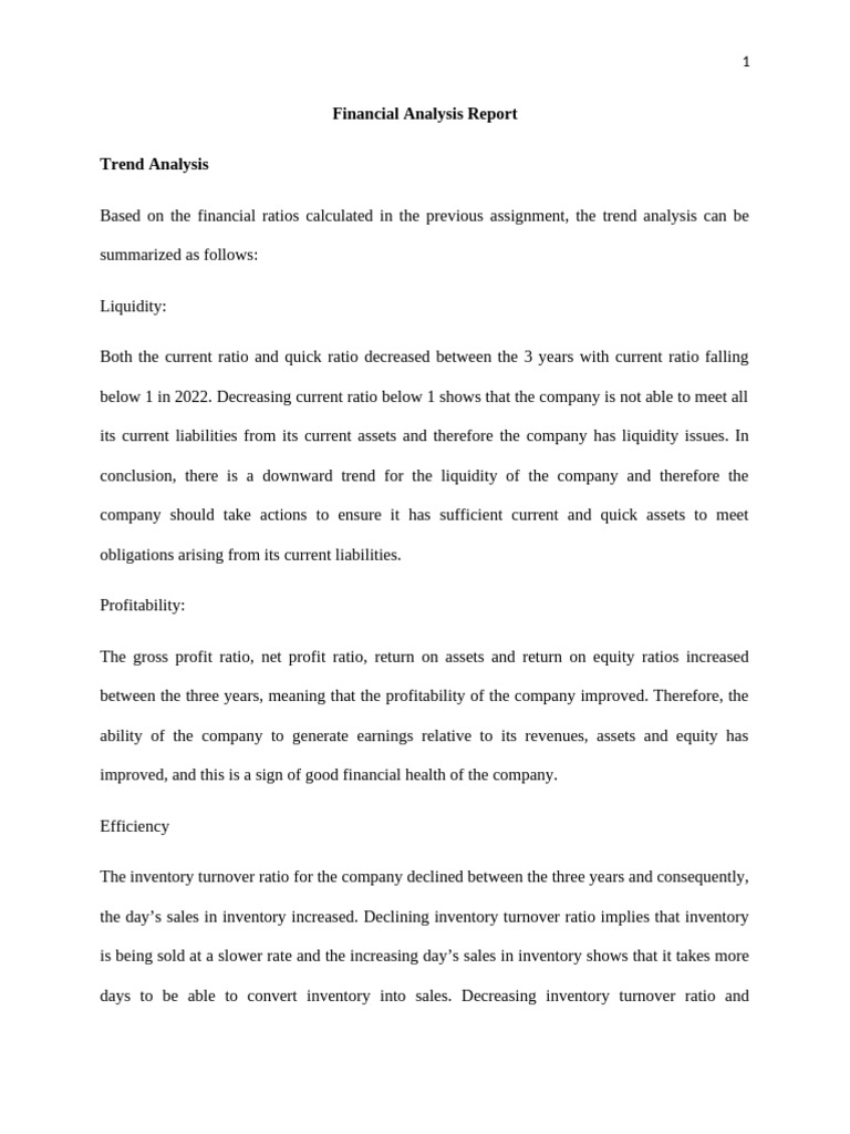 Financial Analysis Report | PDF | Cost Of Capital | Revenue