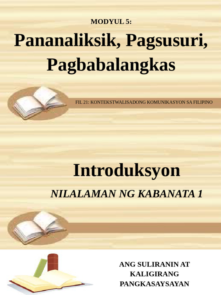 Aralin-5_INTRODUKSYON | PDF