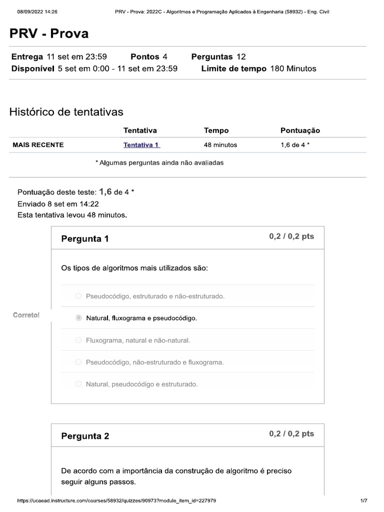 Algoritmos e Lógica PRV | PDF
