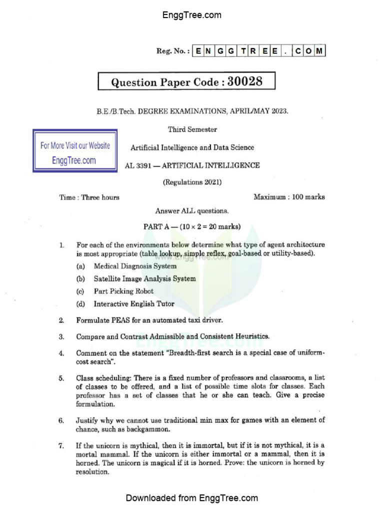 AL3391 Artificial Intelligence Resources | PDF