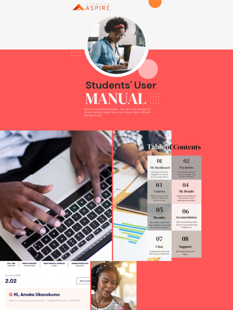 ECampus Aspire Students User Manual | PDF | Receipt | Payments