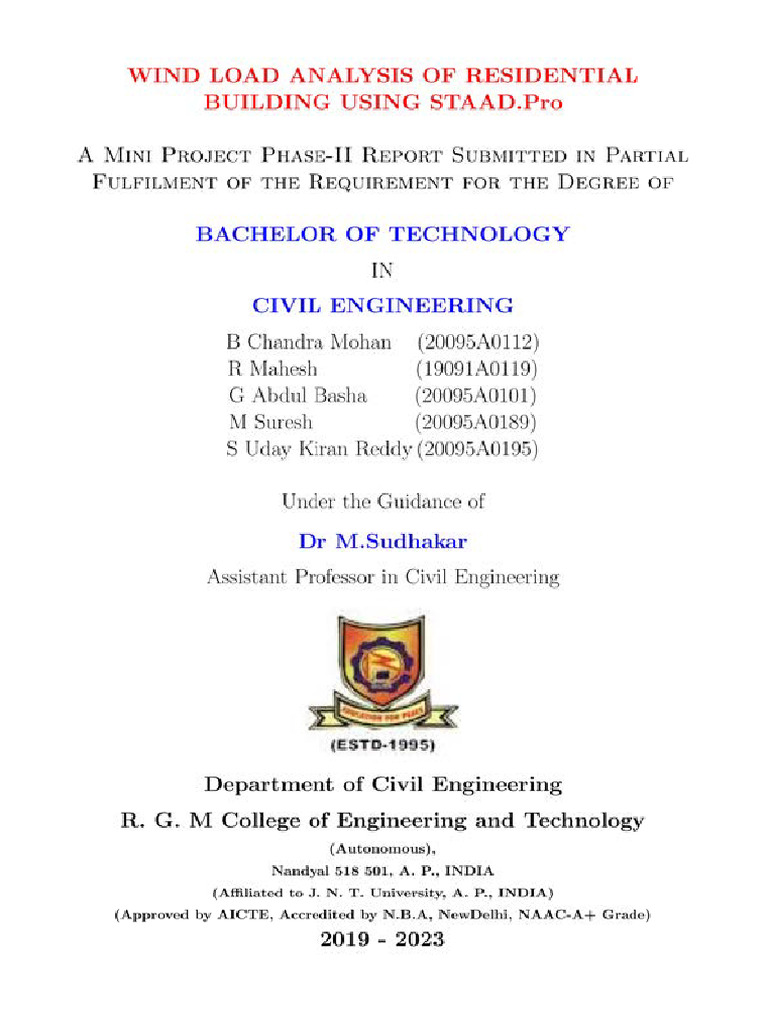 2022 23 Ce Wind Load Analysis Of Residential Buildings Using