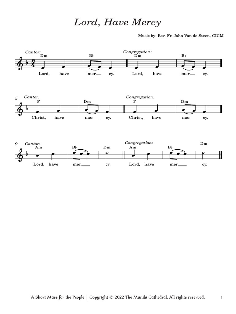 A Short Mass For The People V2 | PDF | Home & Garden