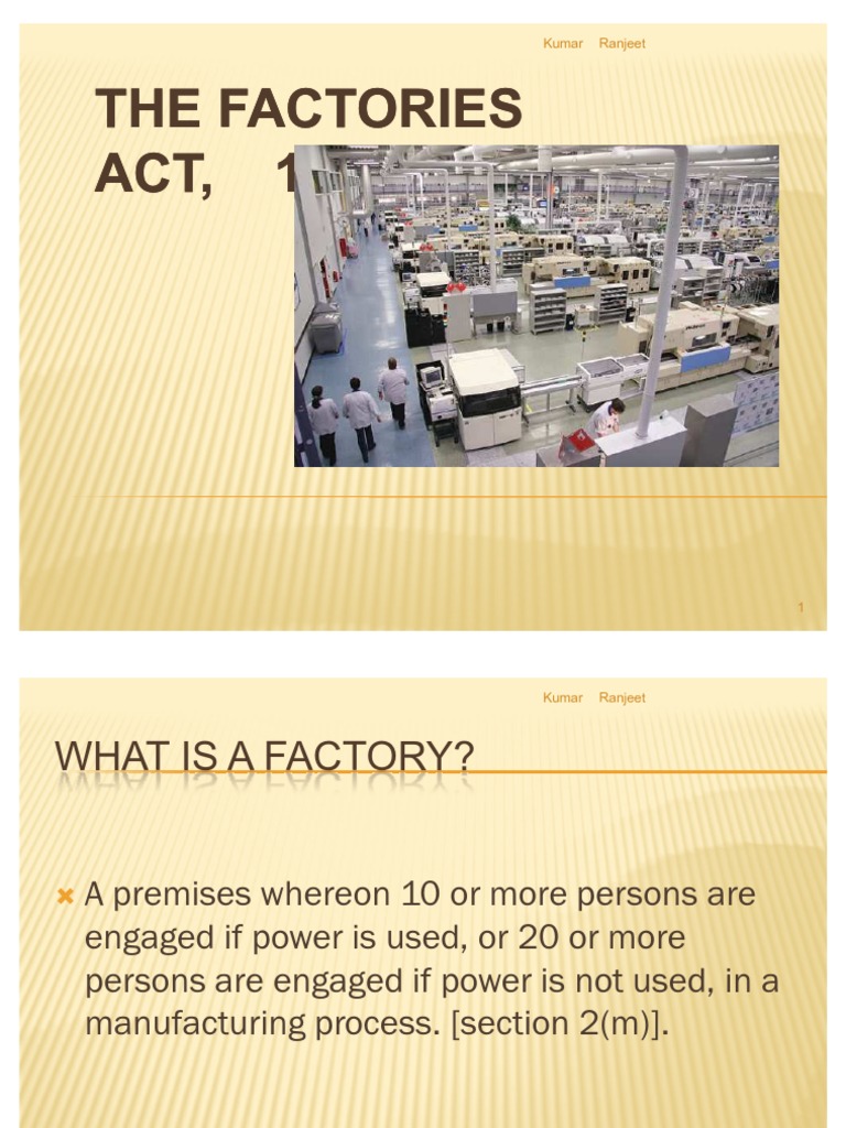 The Factories Act_ 1948(2) | Working Time | Crane (Machine)