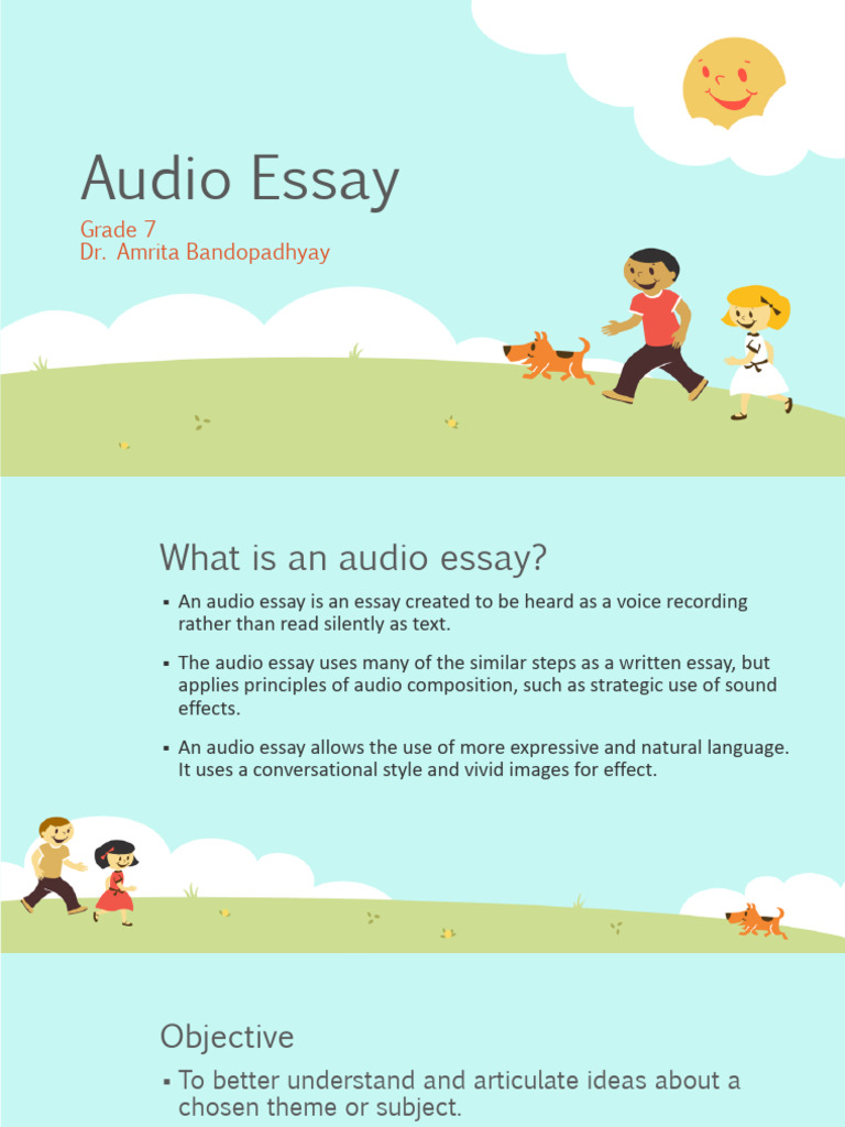 Audio Essay | PDF | Essays | Human Communication