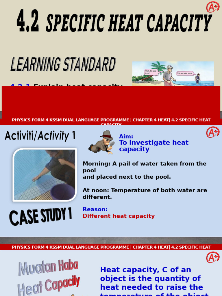 4.2 Specific Heat Capacity | PDF | Heat | Heat Capacity