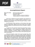 Science Month School Celebration | PDF | Teachers