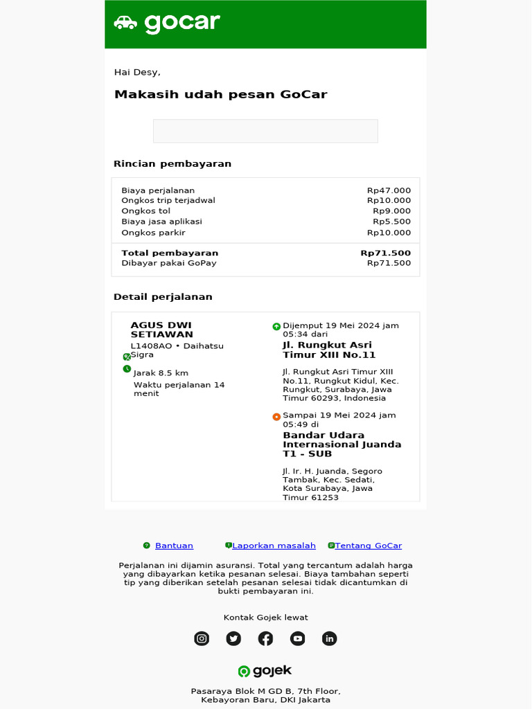 Gocar Pergi | PDF