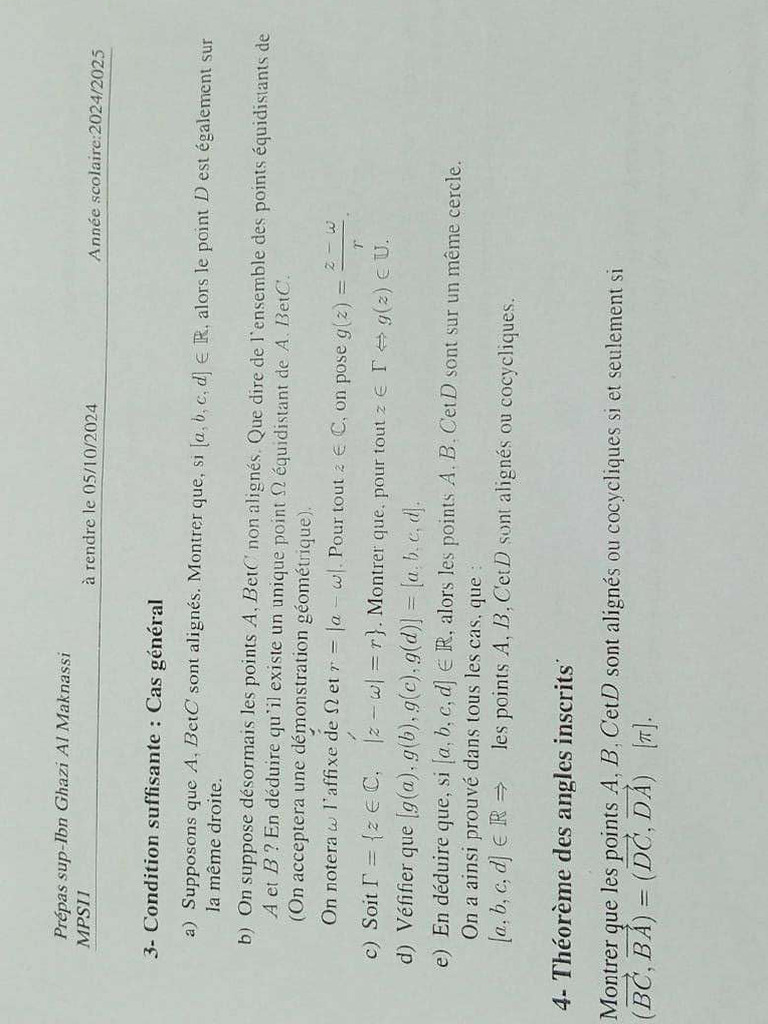 Exercice Sup Mpsi Math | PDF