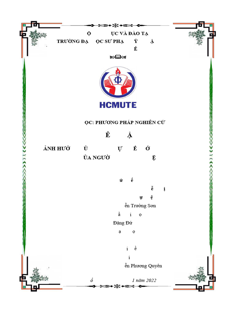 PPNC - Báo cáo cuối kỳ - Nhóm 03 | PDF