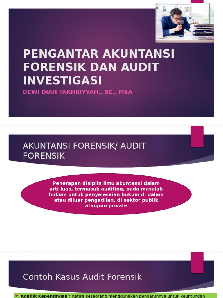 Pengantar Akuntansi Forensik Dan Audit Investigasi | PDF