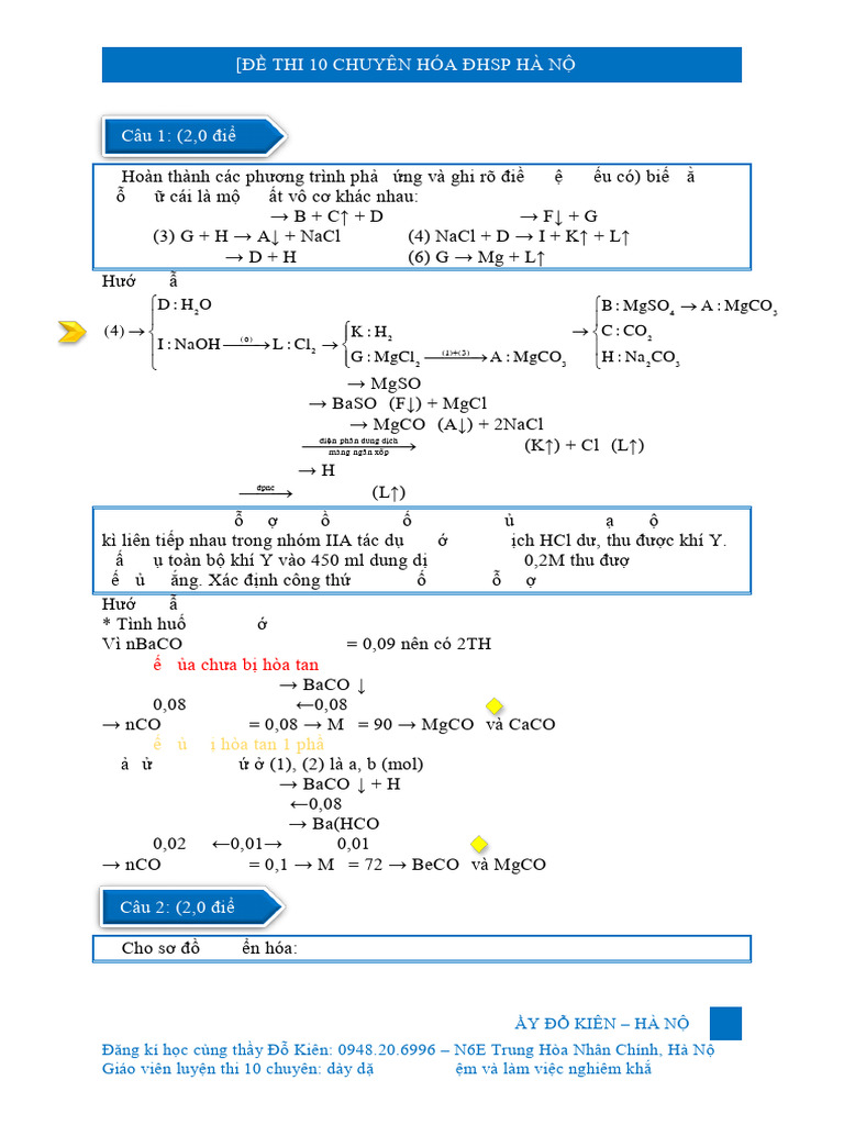 DA Thi Chuyen DHSP 2019 Do Kien | PDF