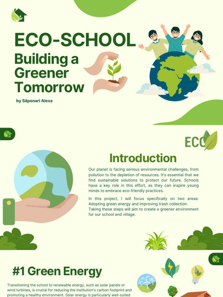 eco school | PDF | Renewable Energy | Waste Management