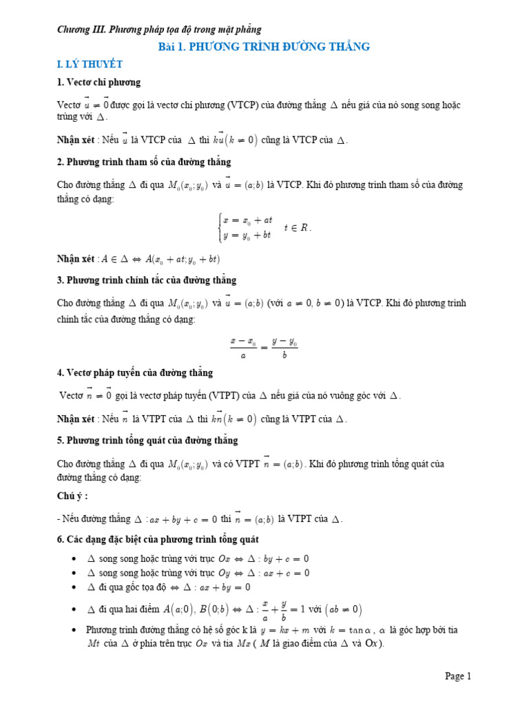 Toan 10 - PT Duong Thang | PDF