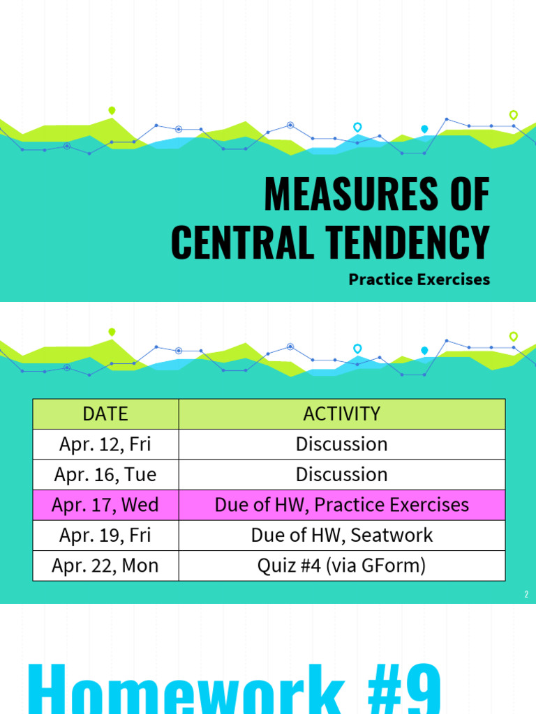 DAY-3-Lesson-21-Measures-of-Central-Tendency_Practice-Exercises_FOR-STUDENTS | PDF | Mode ...