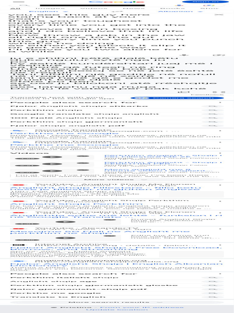 Anglisht Shqip - Google Search | PDF