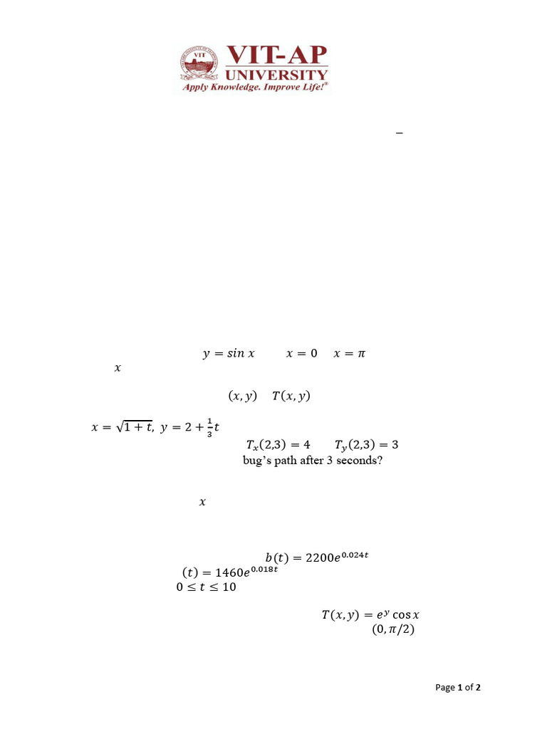 C2 Slot Question Answer Key | PDF | Mathematical Analysis | Geometry