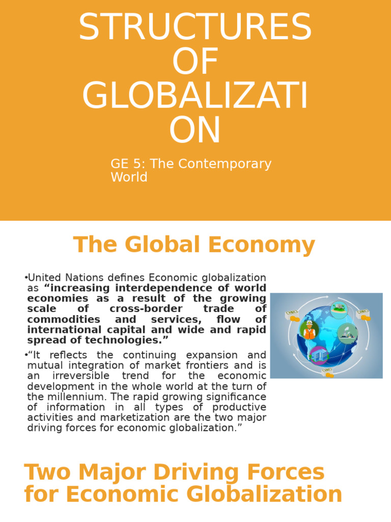 GE 5. Lesson 2. Structures of Globalization | PDF | Globalization | John Maynard Keynes