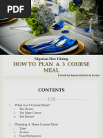 3 Course Dinner Menu | PDF
