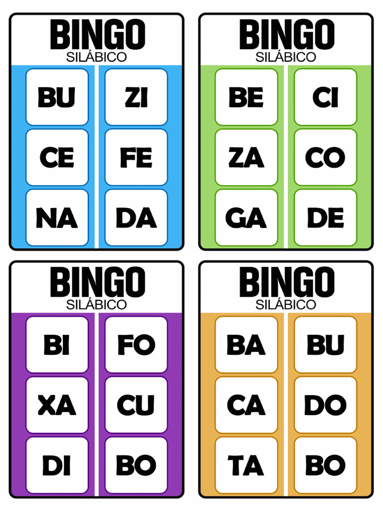 Ref.04324 Bingo Silábico | PDF