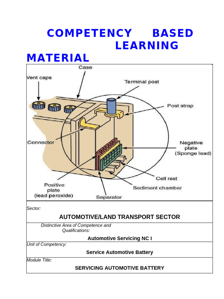 Automotive Battery Servicing Guide | PDF | Rechargeable Battery | Voltage