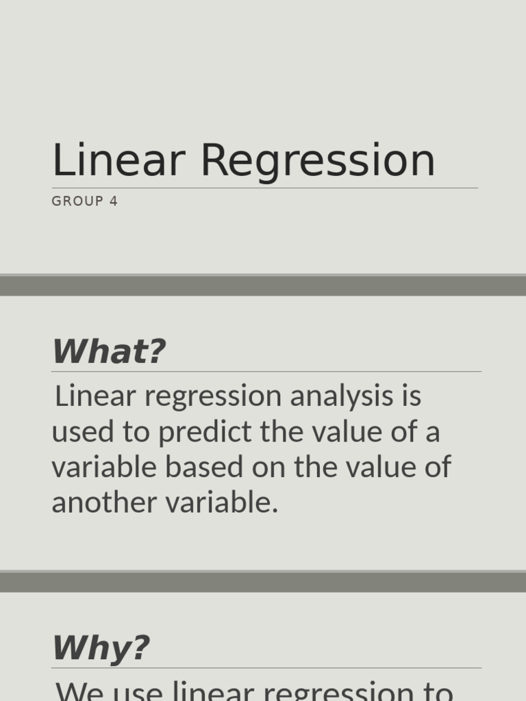 Linear Regression - Report g4 | PDF