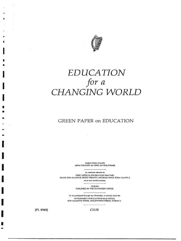 Green Paper For Education | PDF