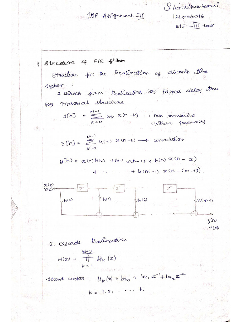 DSP Assignment 2 | PDF
