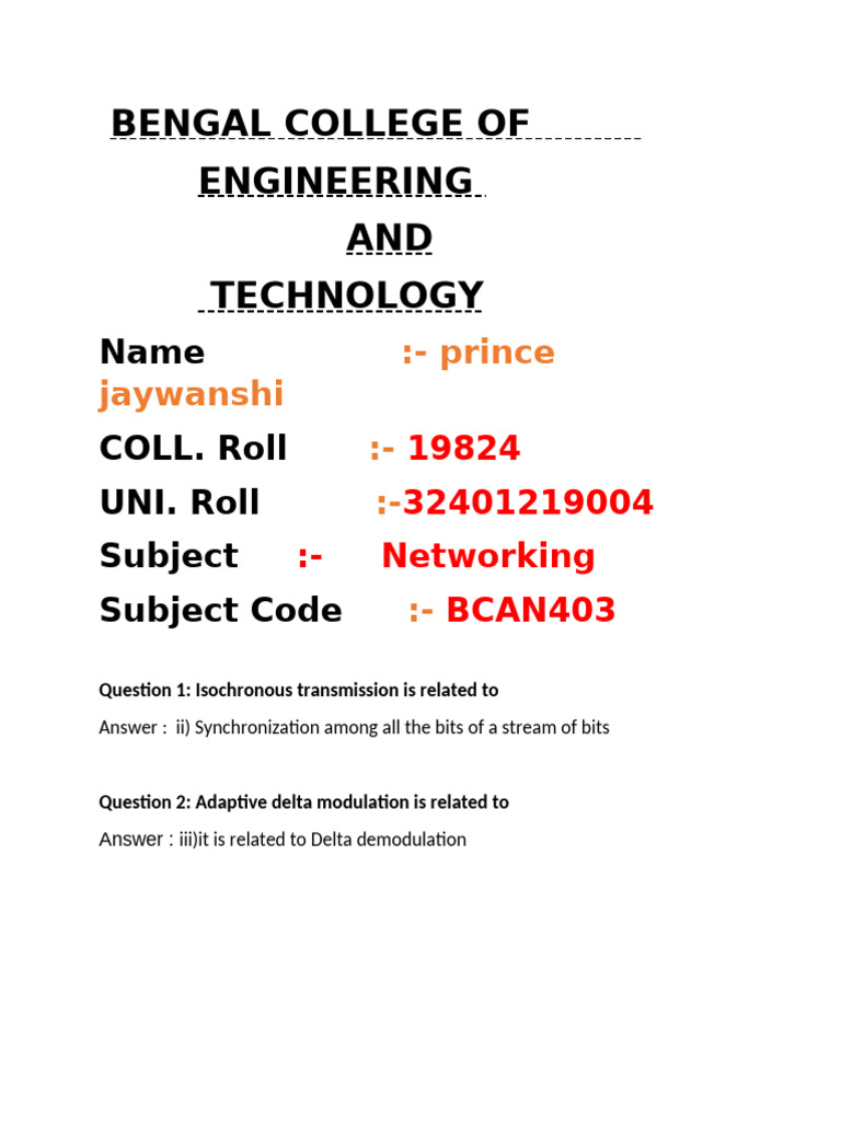 Networking Ca4 | PDF | Computers