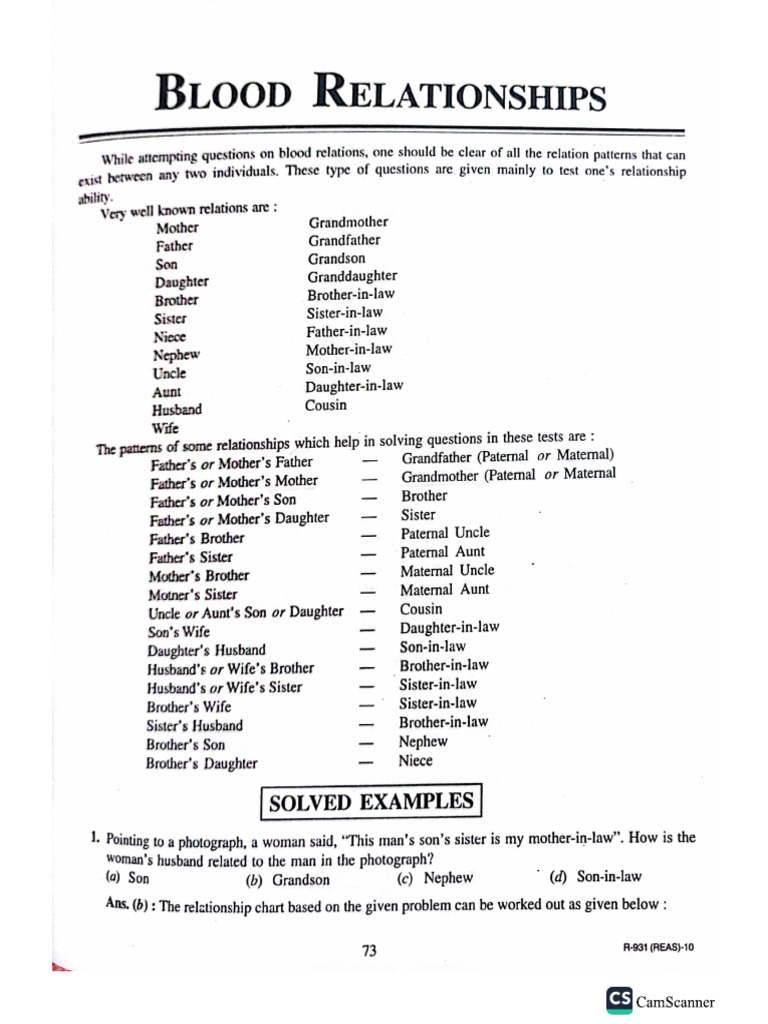 Blood_Relations_MAT | PDF