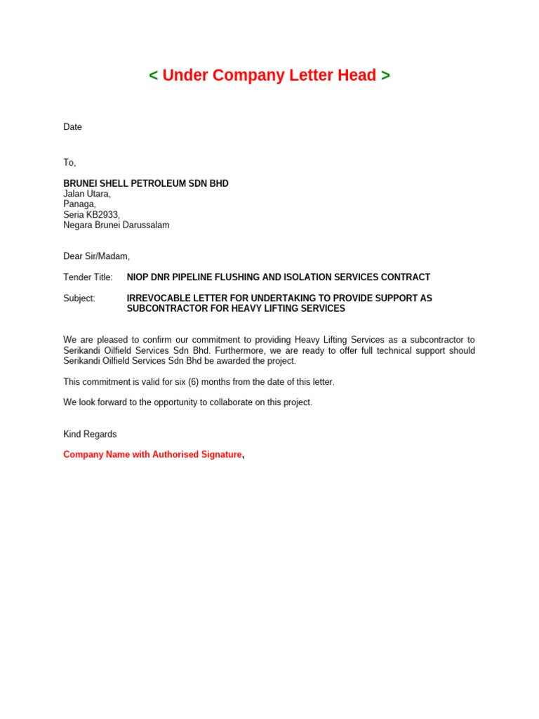 Support Letter Template | PDF