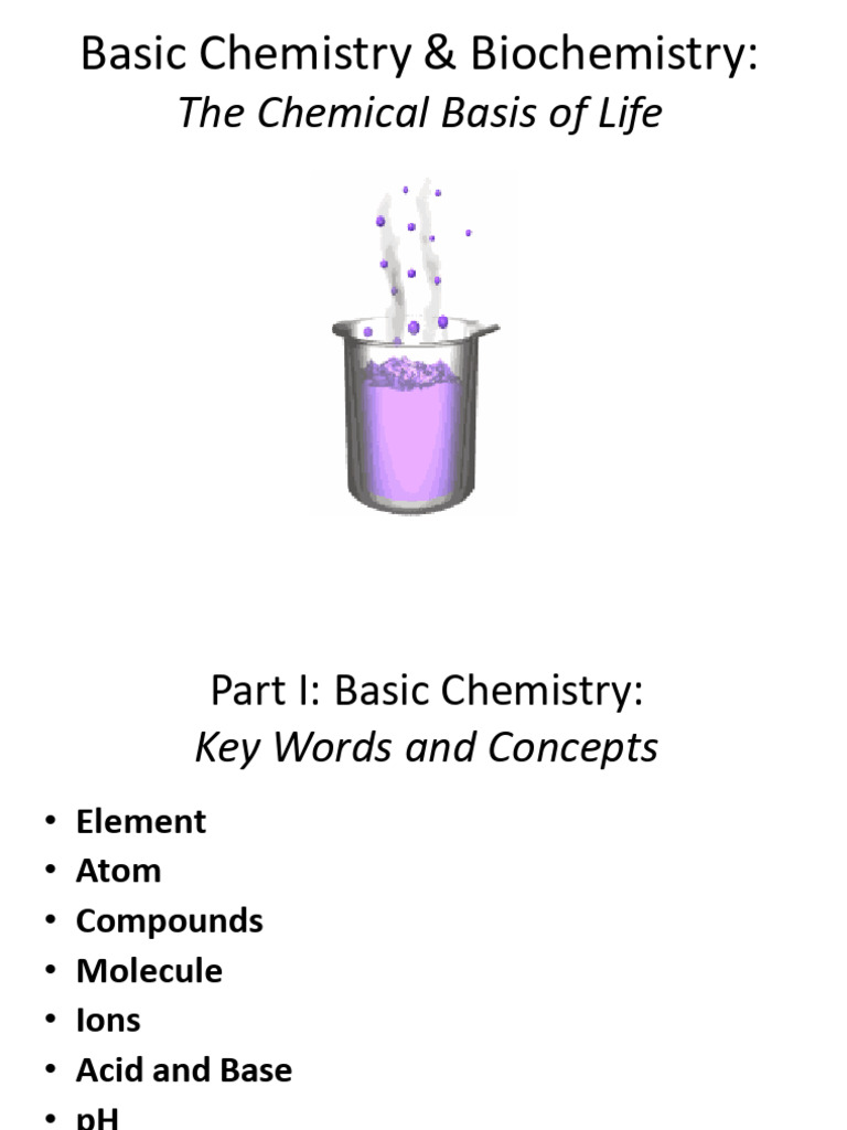 Basic Biochemistry | PDF | Ph | Chemistry