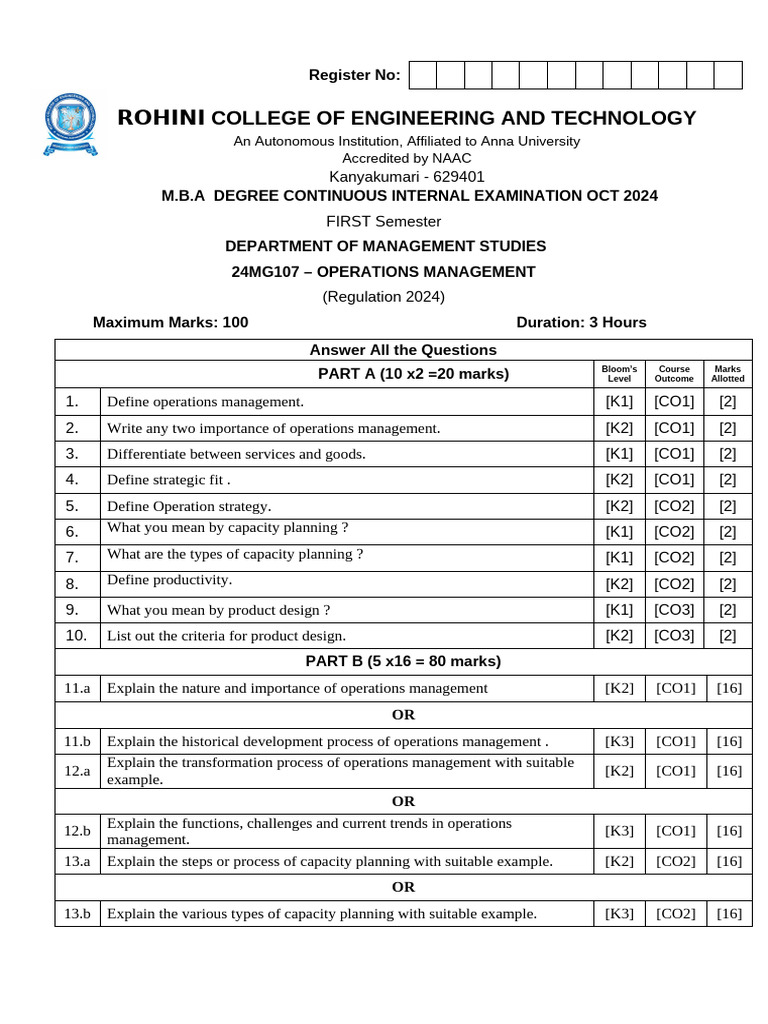 24MG107 - Om Iat Question | PDF | Business | Leadership
