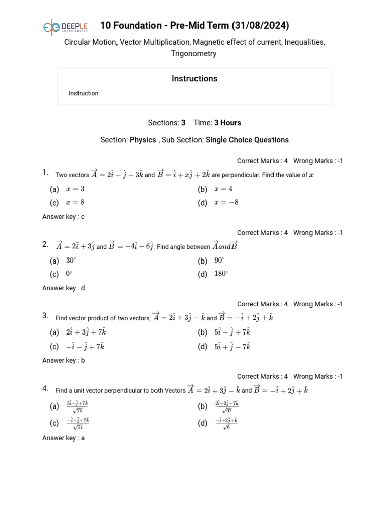 Pre Mid Term | PDF | Acceleration | Atomic