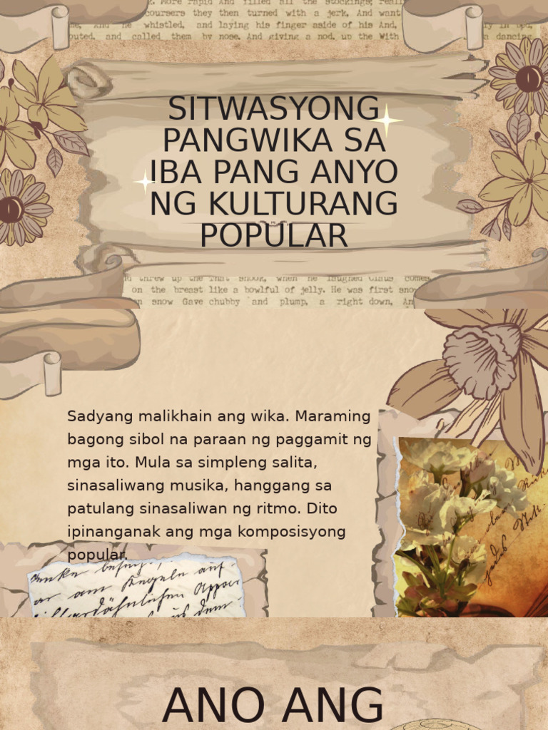 KOMUNIKASYON AT PANANALIKSIK 11 1st Semester Quarter 2 Sitwasyong ...