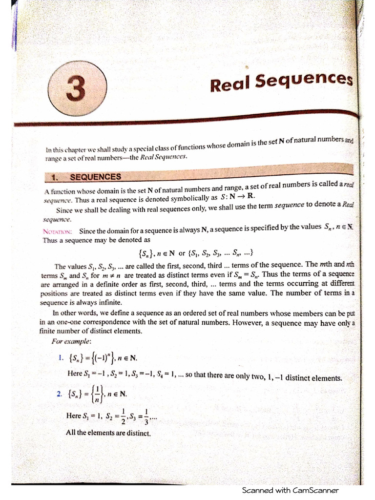 Real Sequences | PDF