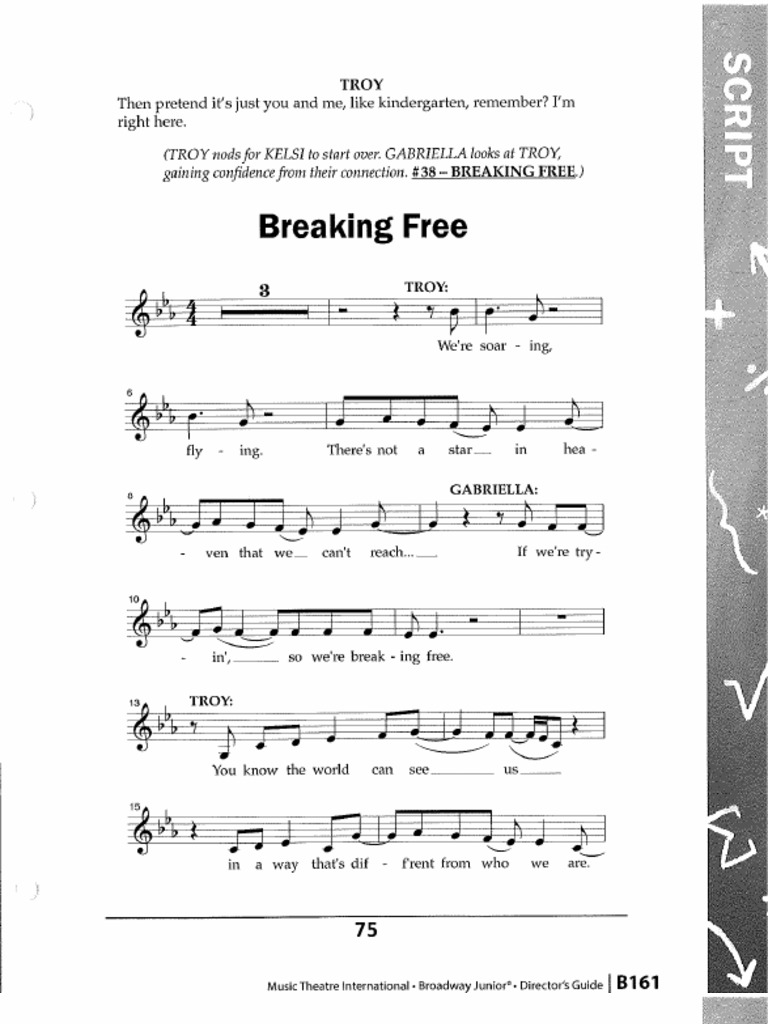 HSM Troy - Gabriella Callback (m.13-30) | PDF